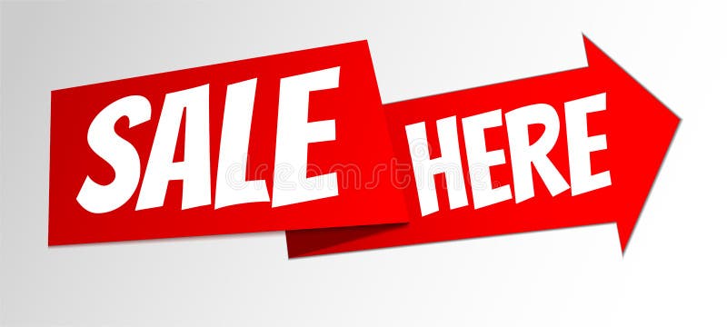 Red arrow banner stock vector. Illustration of banner - 125227815