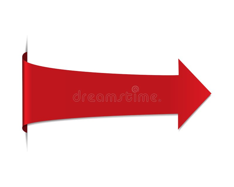 Red arrow stock vector. Illustration of design, button - 257412402