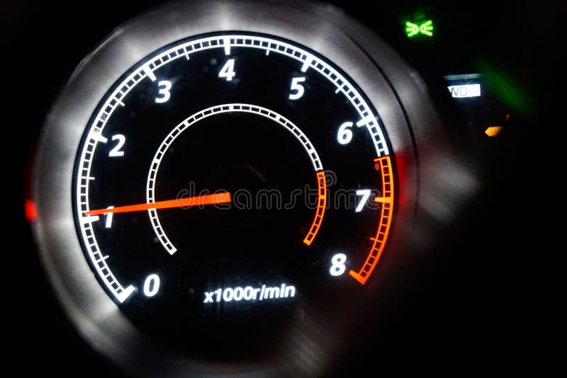 Speedometer on a Dark Background Stock Photo - Image of abstract ...