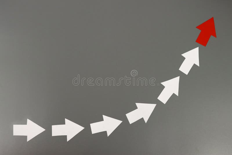 Red Arrow Changing Direction. the Concept of New Ideas, Business ...