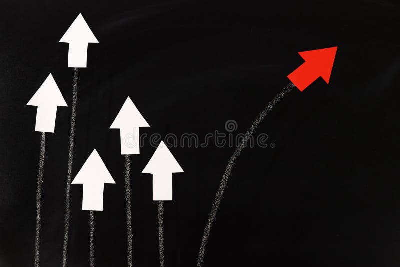 Red Arrow Changing Direction. the Concept of New Ideas, Business ...