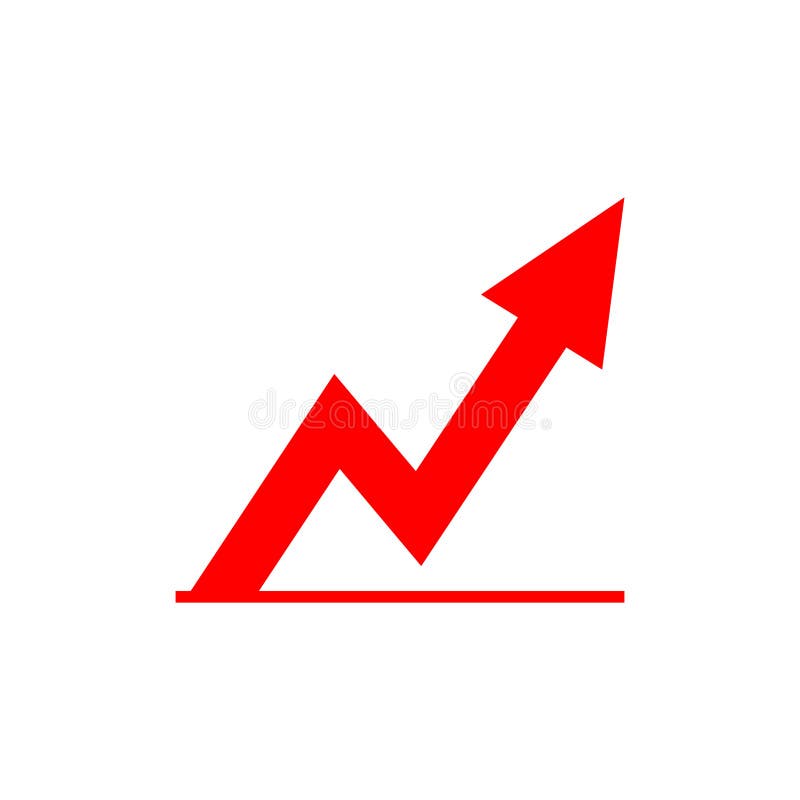 Red Arrow Design Representing Growth, Progress, or Business Trends ...