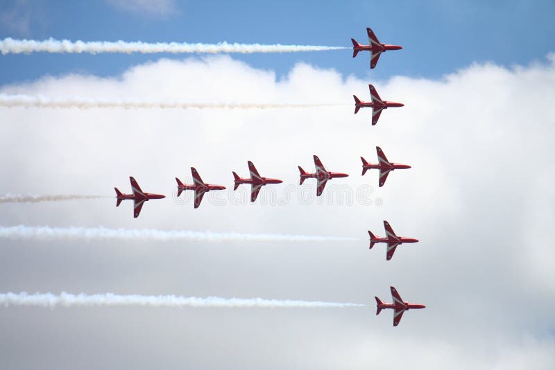 Red Arrow Display 3 editorial stock image. Image of excitement - 15126794
