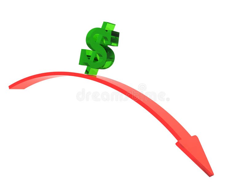 Arrow Down Money Red Stock Illustrations – 5,253 Arrow Down Money Red ...