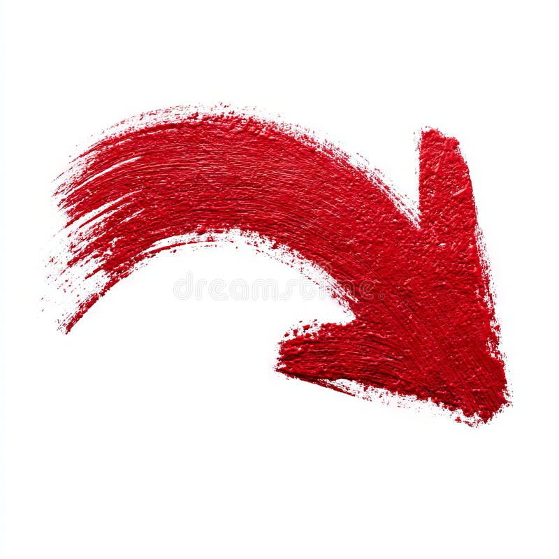 145 Red Arrow Drawn Marker White Background Stock Photos - Free ...