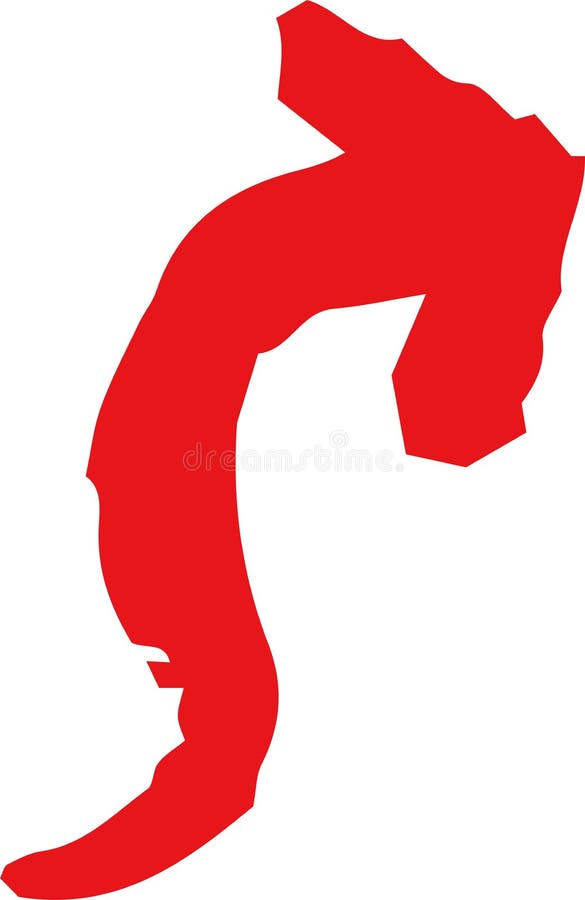Red Arrow Drawn with Rough Lines Stock Vector - Illustration of year ...