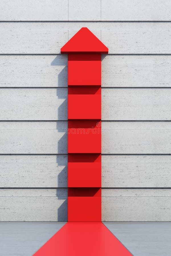 Arrow going upward stock illustration. Illustration of forward - 92750171