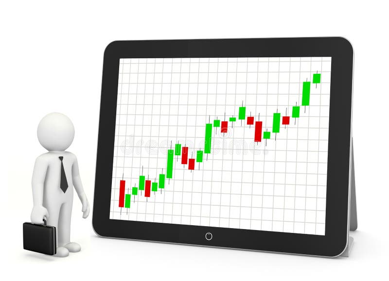Red arrow graph stock illustration. Illustration of computer - 55954817