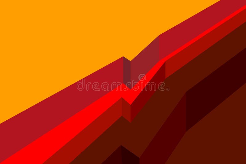 Red Arrow Hidden in Layers Isometry, Visual Aid in Section Stock Vector ...