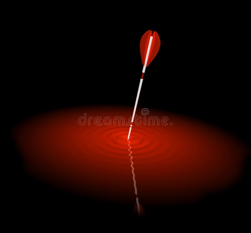 Red Arrow Hit Mark Makes Wave Stock Illustrations – 4 Red Arrow Hit ...