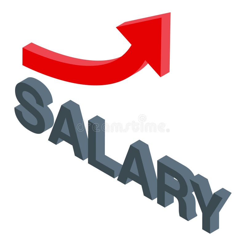 Red Arrow Increasing Salary Salary Increase Concept Stock Vector ...