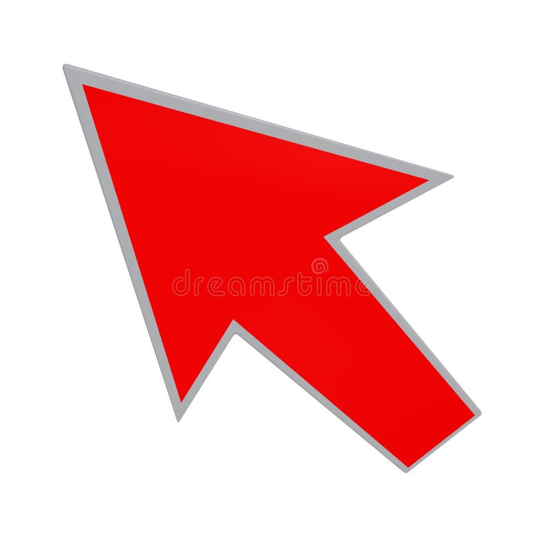 Red arrow stock illustration. Illustration of graph, direction - 42304543