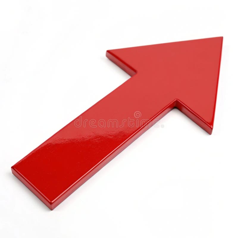 Red Arrow Isolated on Transparent Background Stock Illustration ...
