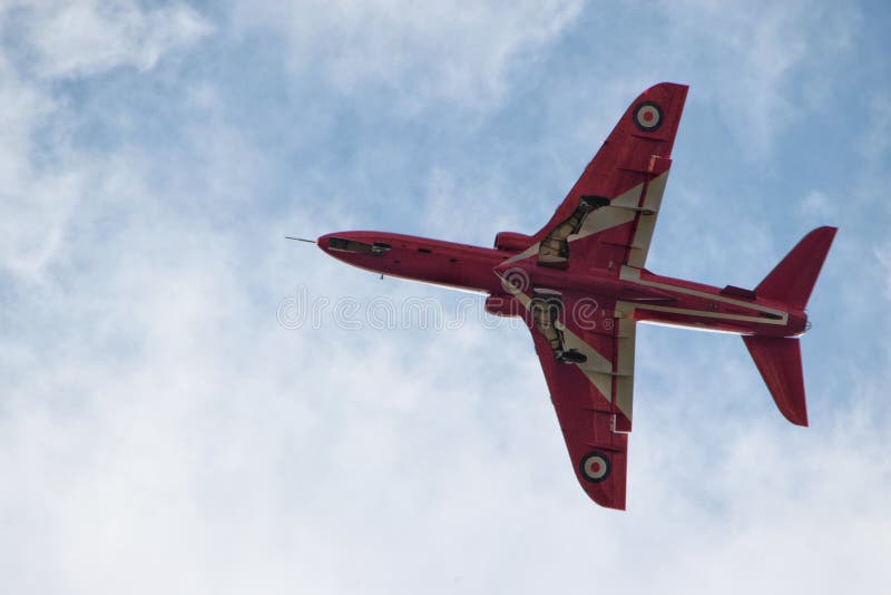 Red Arrow Jet aircraft editorial photography. Image of airshow - 196013657