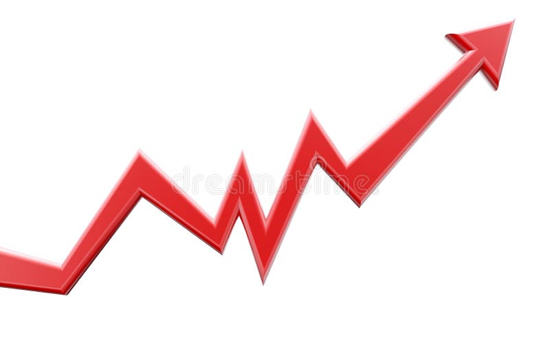 Red arrow stock illustration. Illustration of marketing - 53604371