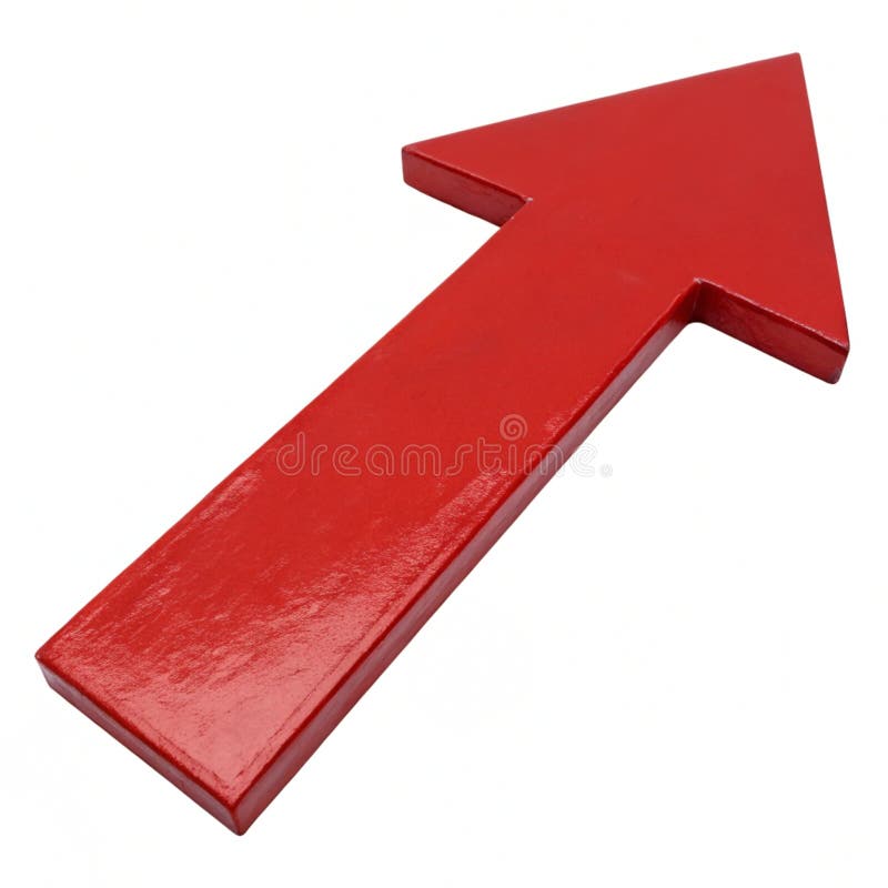Red Arrow Pointing Isolated on Transparent Background Stock ...
