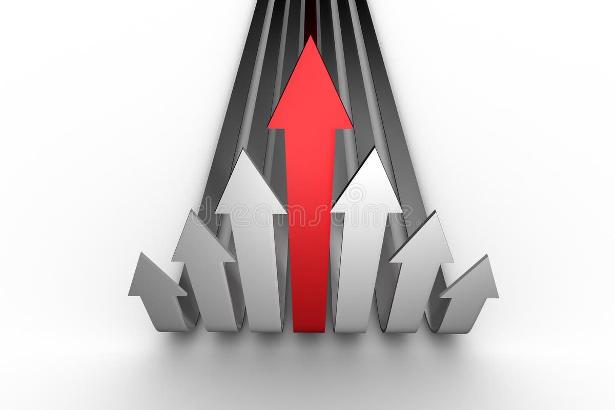 Red Growth Arrow No Background Stock Illustrations – 251 Red Growth ...