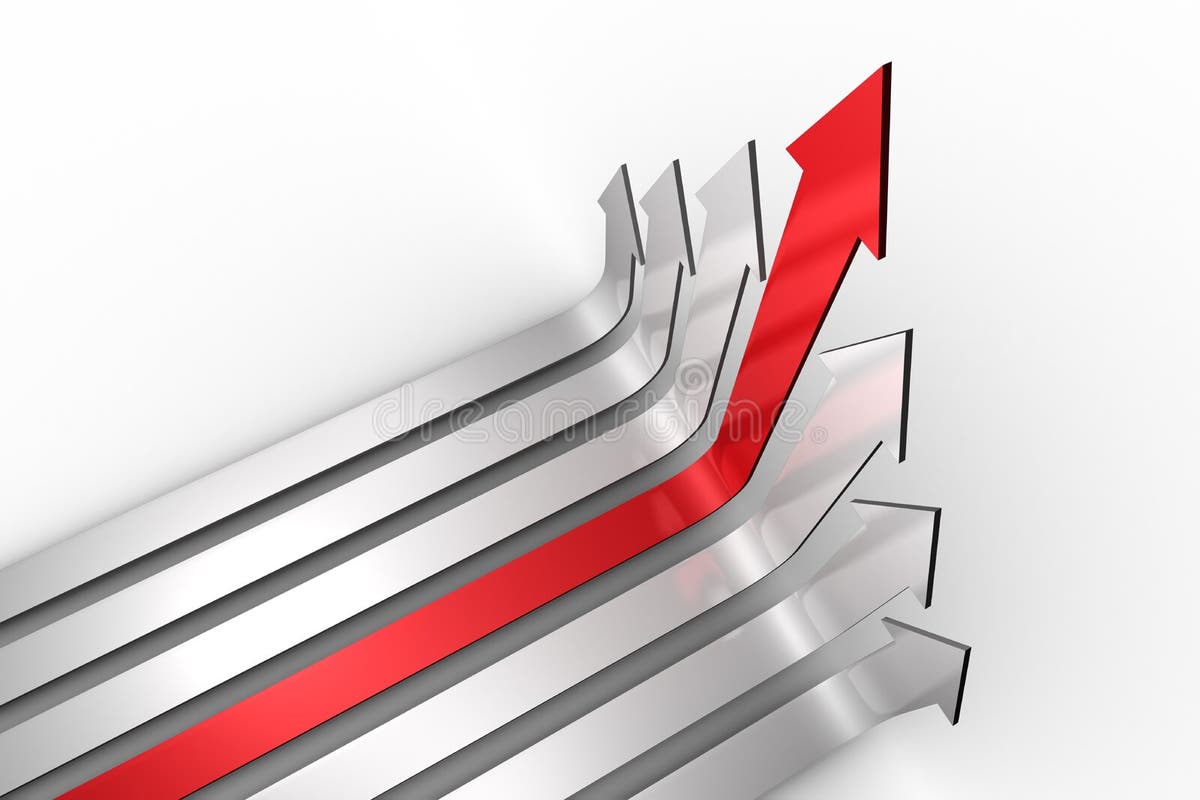 Red Growth Arrow No Background Stock Illustrations – 251 Red Growth ...