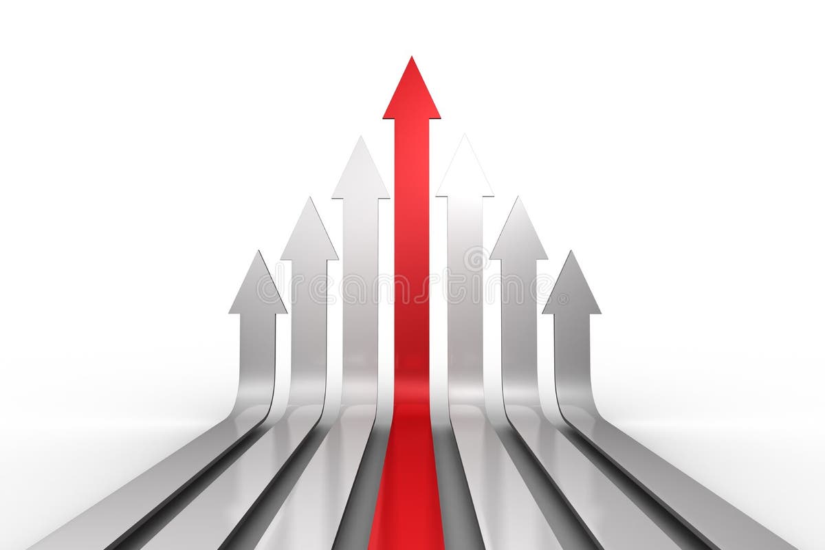 Red Growth Arrow No Background Stock Illustrations – 251 Red Growth ...