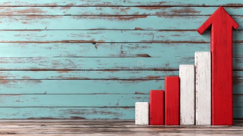 Red Arrow Pointing Up Top Bar Chart Stock Photos - Free & Royalty-Free ...