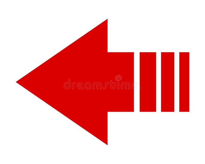 Red arrow stock illustration. Illustration of direction - 303632208
