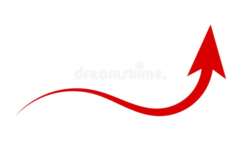 Red arrow stock vector. Illustration of graphics, sign - 305195275