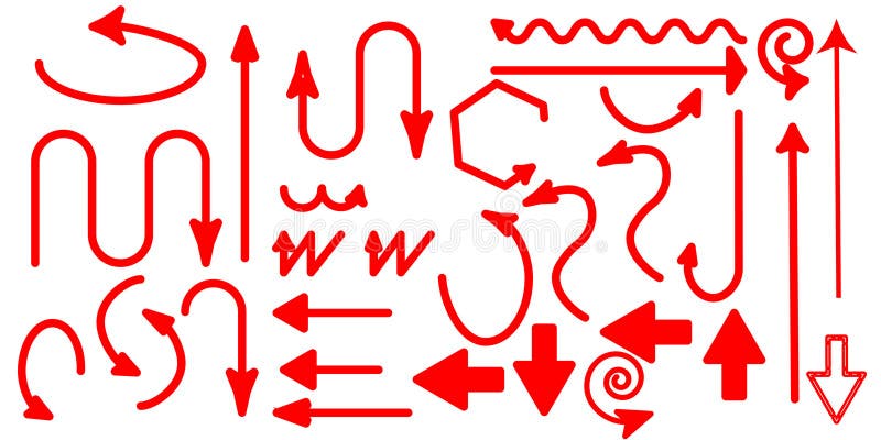 Red arrow 030524 stock vector. Illustration of graphic - 317206570