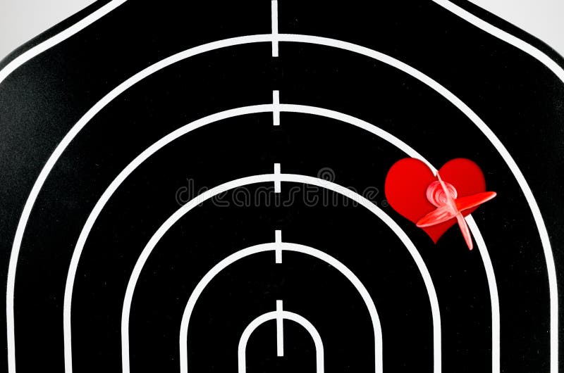 Heart shooting target stock photo. Image of target, square - 33064608