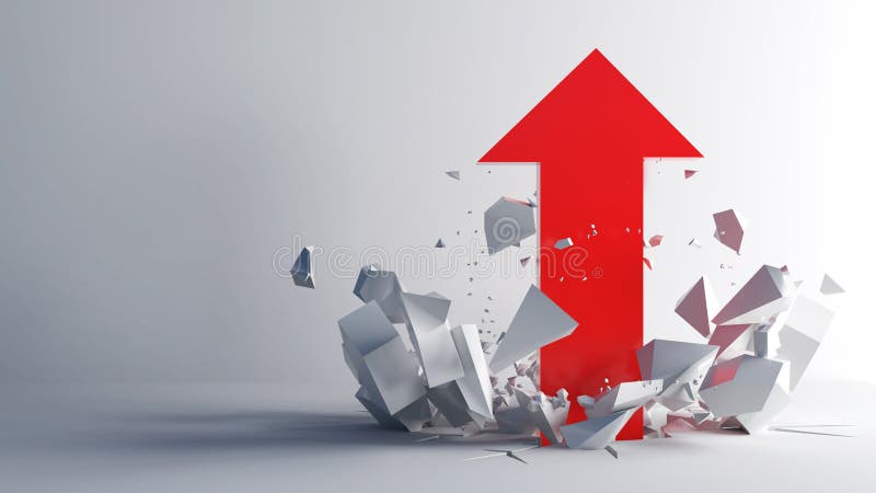 The Red Arrow Shot Up through the Concrete Floor.,Thinking Beyond the ...