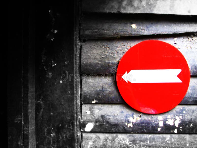 Red Arrow Sign stock photo. Image of arrow, pointer, sign - 4706182