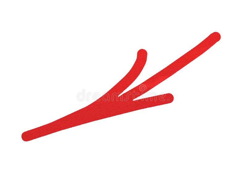 Red Arrow Sign Isolated on White Background, Pointer Sign, Creative ...