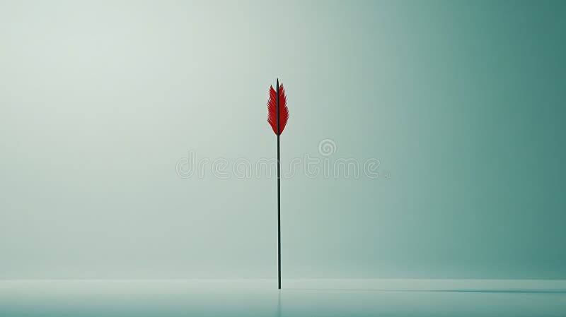 Red Arrow Target Minimal Concept Stock Photo - Image of target ...