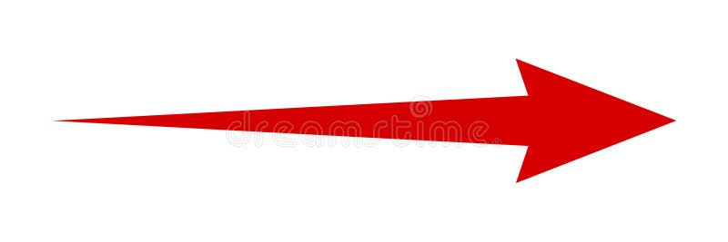 Red arrow stock vector. Illustration of isolated, arrow - 305195305