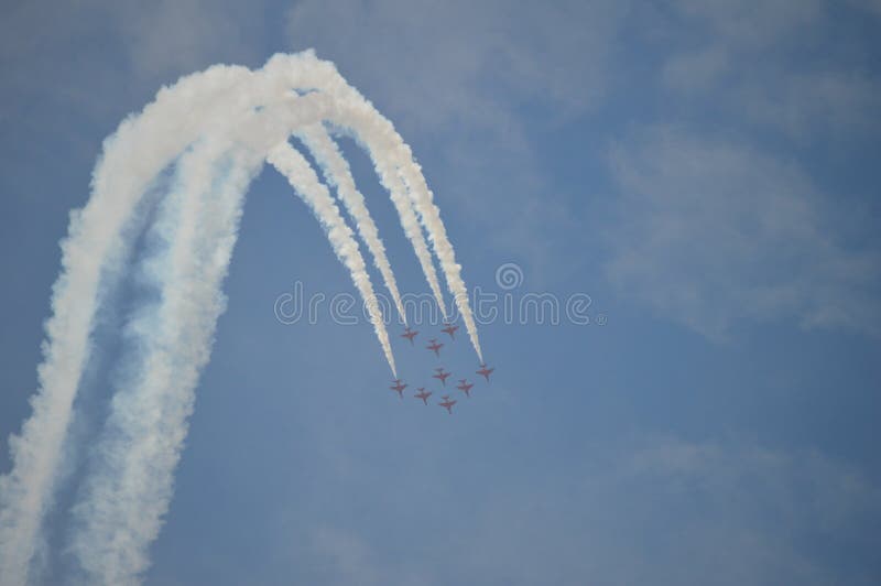 Red arrows stock photo. Image of spiral, smoke, arrows - 99176272