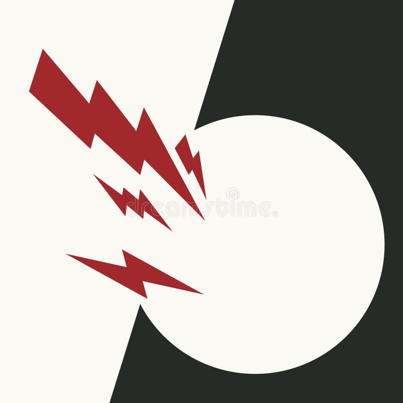 Red Arrows Breaking Abstract Wall Stock Vector - Illustration of arrows ...