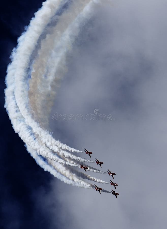 Red arrows display team stock image. Image of display, arrows - 344499