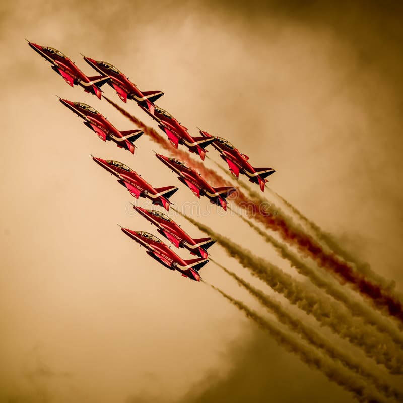 Red arrows display team stock image. Image of display, arrows - 344499