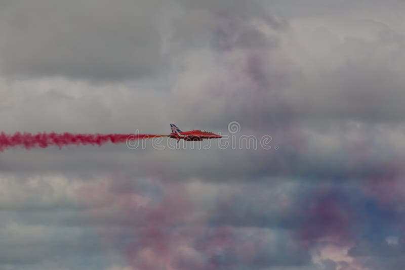 Red Arrows editorial stock photo. Image of aerial, agile - 42595288