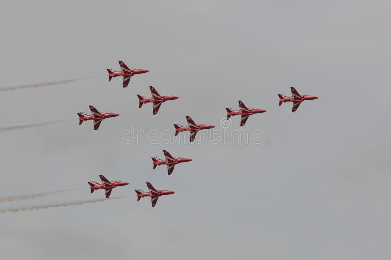 Red Arrows editorial image. Image of aerial, power, royal - 42595310