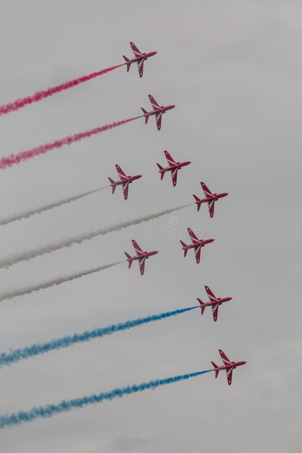 Red Arrows editorial image. Image of horsepower, accurate - 42595350