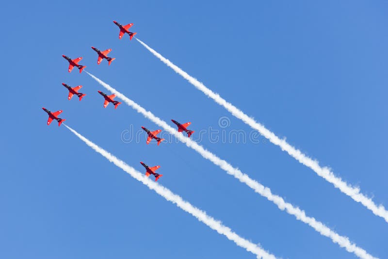 Red Arrows editorial photography. Image of june, force - 94132107