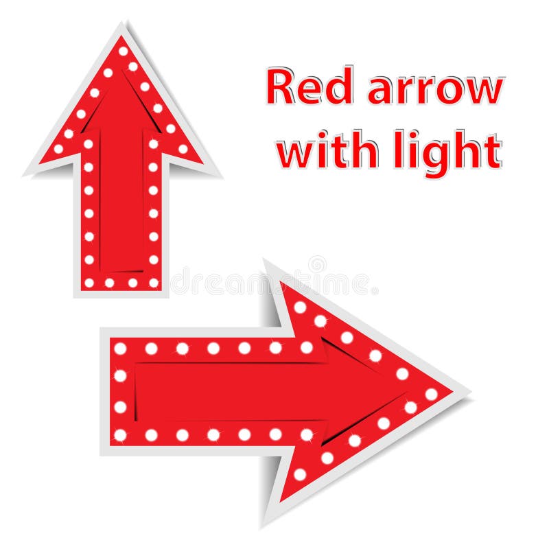 Red Arrows with Light on White BackgroundColorful Paper Arrows on White ...