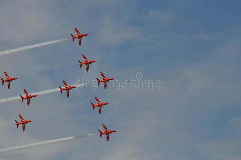 Red arrows angled stock photo. Image of smoke, arrows - 99103090