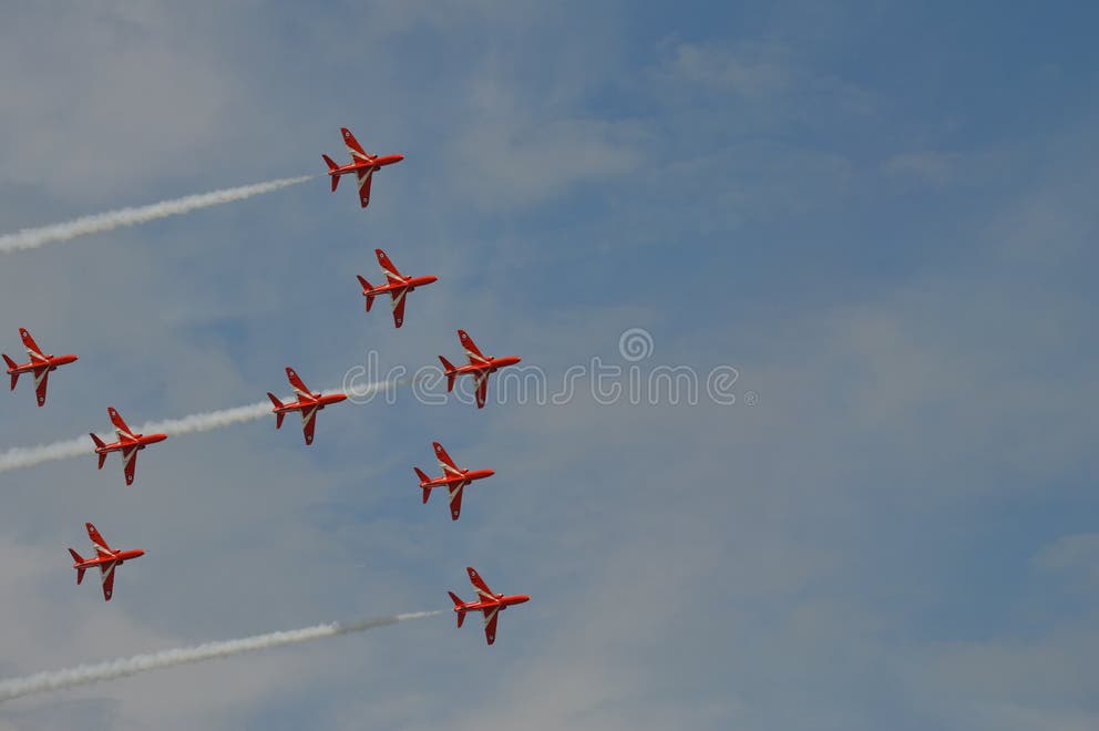 Red arrows angled stock photo. Image of smoke, arrows - 99103090