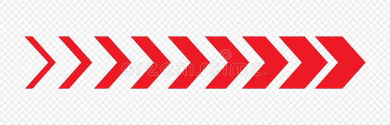 Red Arrows on a Transparent Background Indicate the Direction of ...