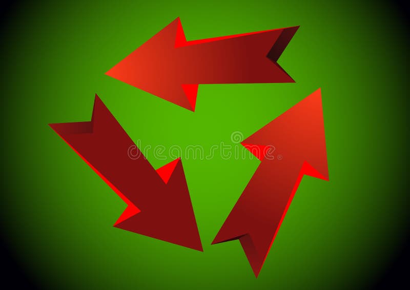 Red arrows. Vector stock vector. Illustration of cursor - 33318199
