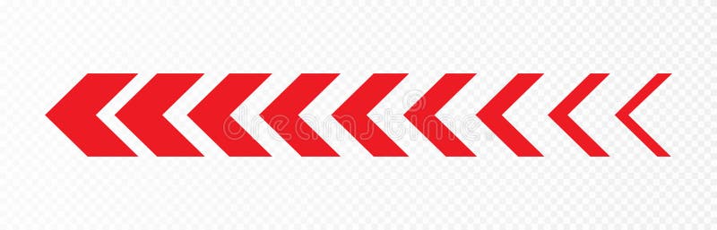 Red Arrows on a White Background Indicate the Direction of Movement ...