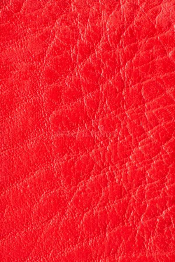 Red Artificial or Synthetic Leather Background with Neat Texture and ...