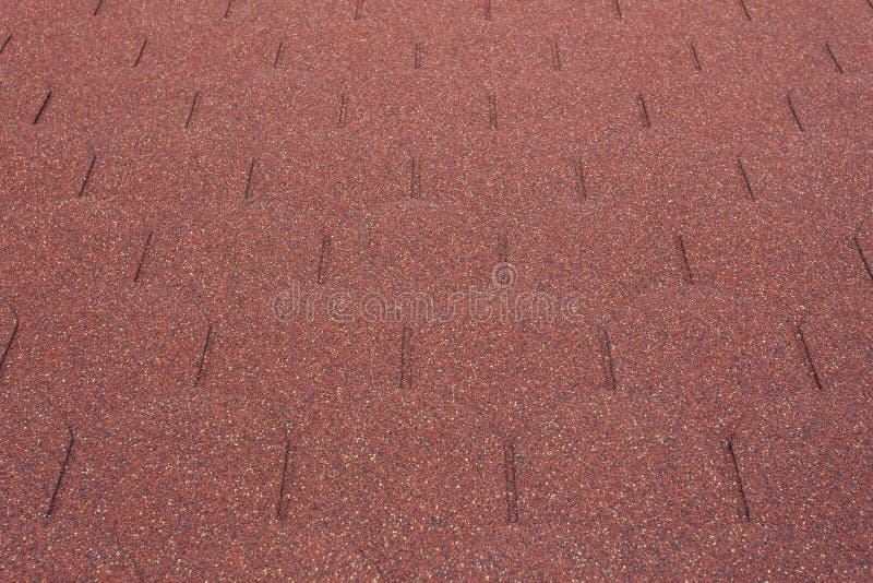Red asphalt shingle stock image. Image of gable, closeup - 67219155