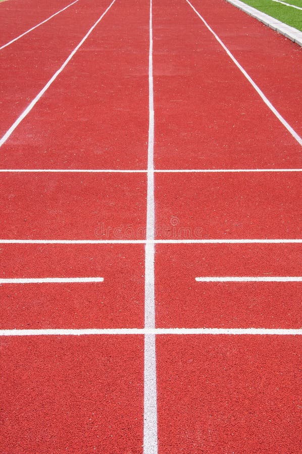 Red athletic track stock photo. Image of sport, sprint - 32756564